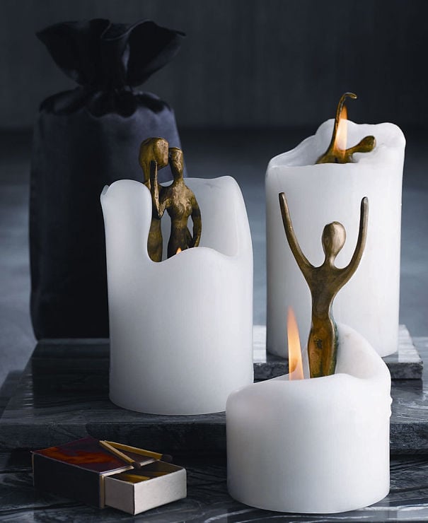 Diferentes diseños de velas muy creativos y originales