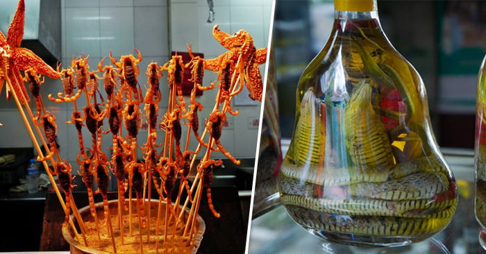 20 Comidas y bebidas muy extrañas al rededor del mundo