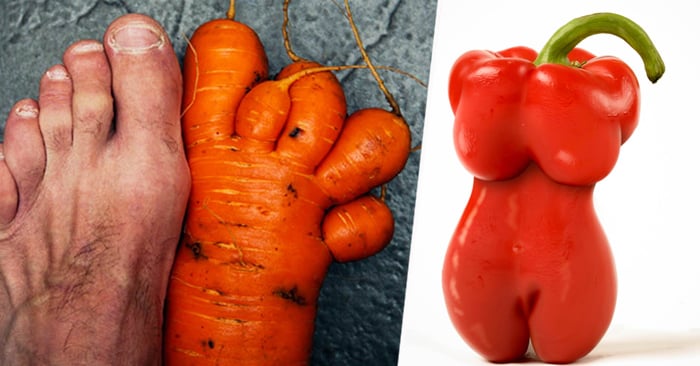 25 frutas y verduras de formas raras que parecen otra cosa