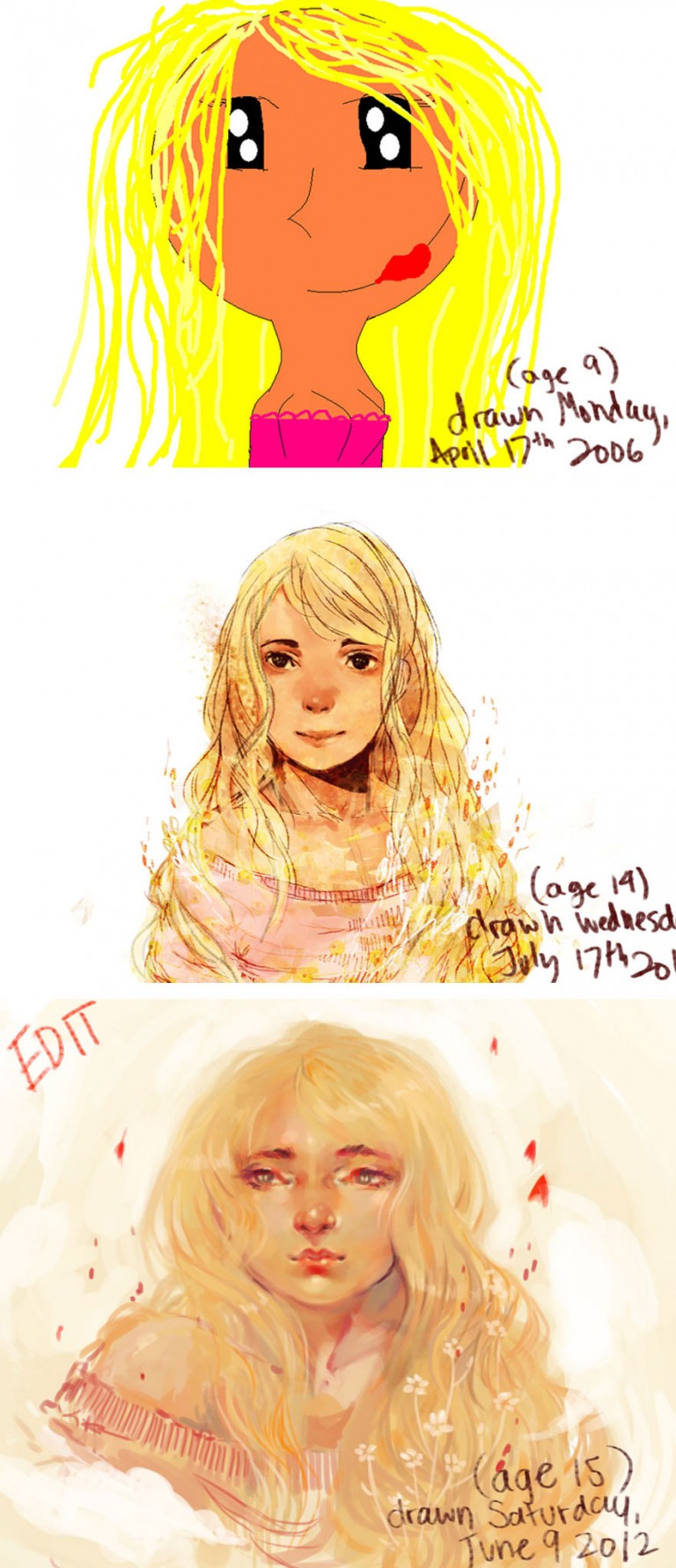 15 Artistas del dibujo y su progreso por el paso de los años