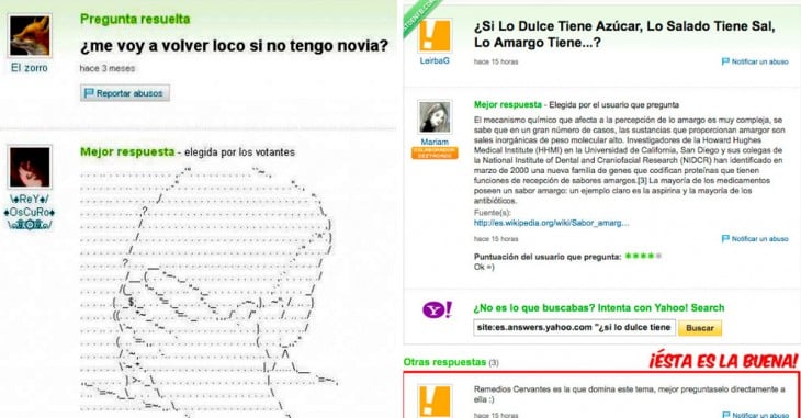 Las 26 preguntas mas locas en Yahoo respuestas