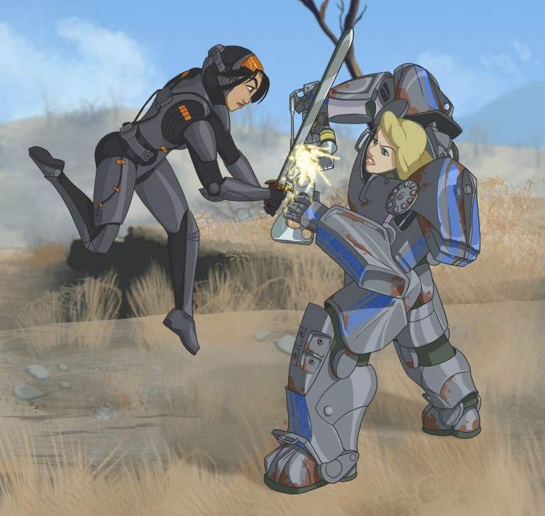 Princesas Disney ilustradas como personajes de Fallout 4