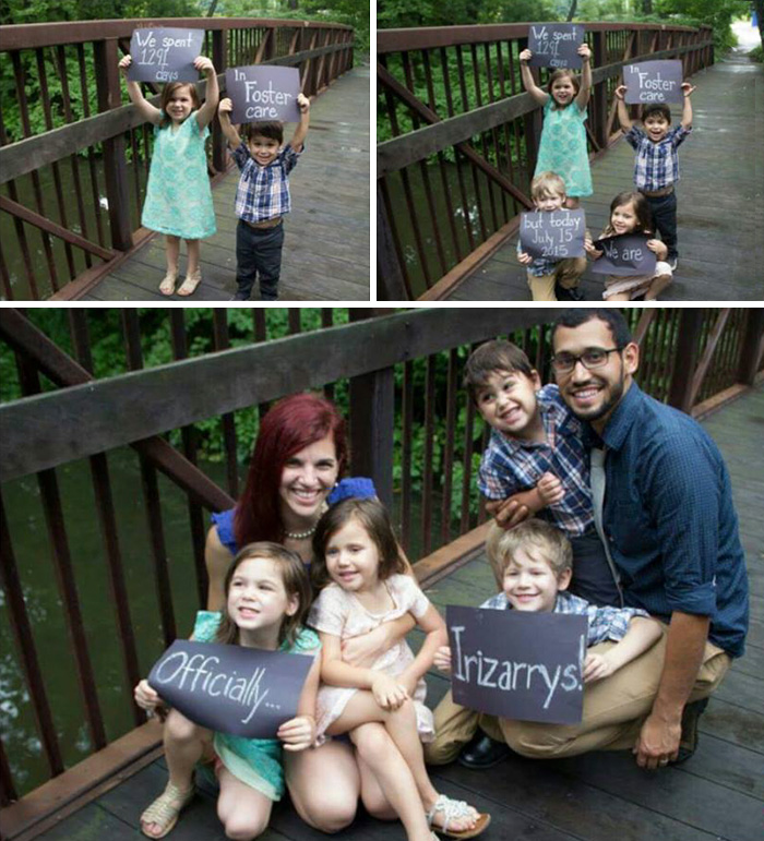21 conmovedoras fotos de niños que fueron adoptados