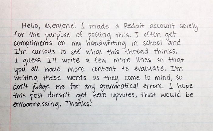 25 ejemplos de escritos a mano que simplemente son perfectos