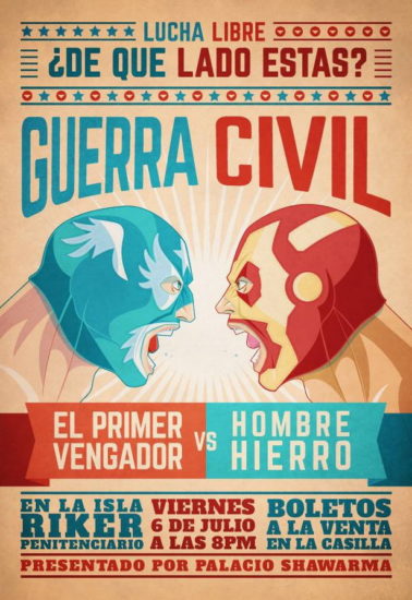 Así se verían personajes de CÓMICS si fuesen de LUCHA LIBRE