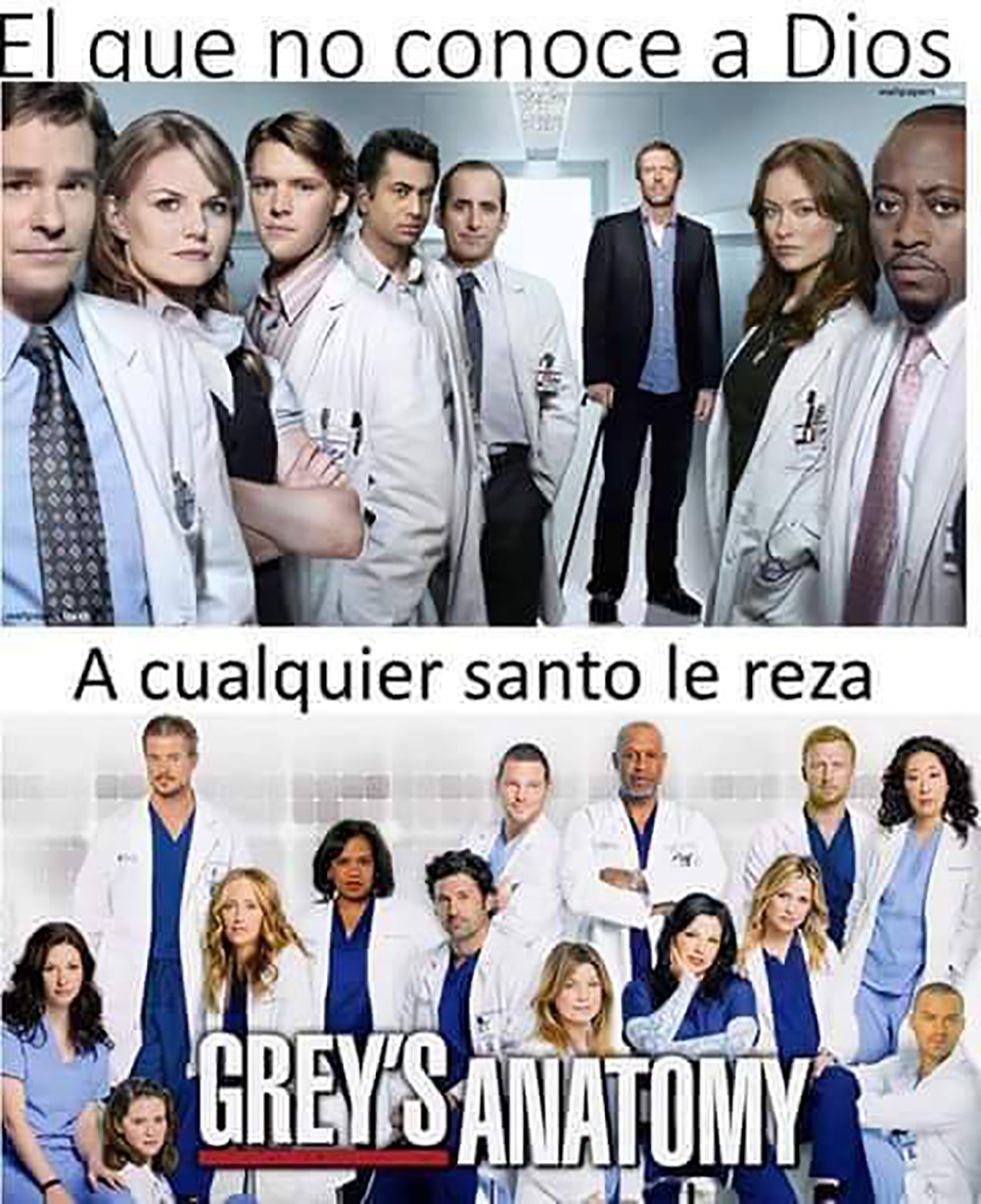 Memes de “El que no conoce a Dios a cualquier santo le reza”