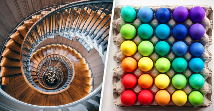 16 fotos de cosas organizadas, simétricas y satisfactorias