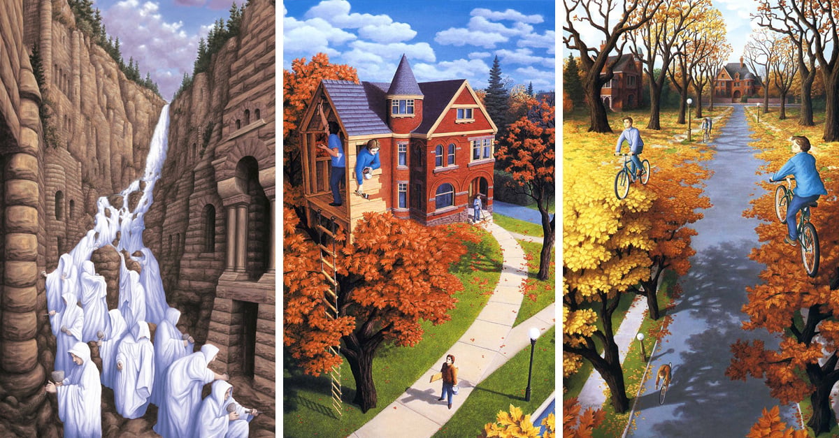 25 pinturas con ilusiones ópticas son fantásticas