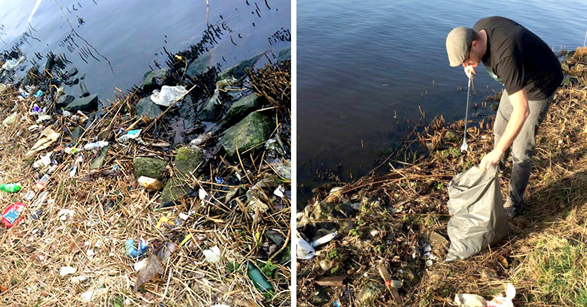 5 semanas usó un holandés para limpiar el río Schie