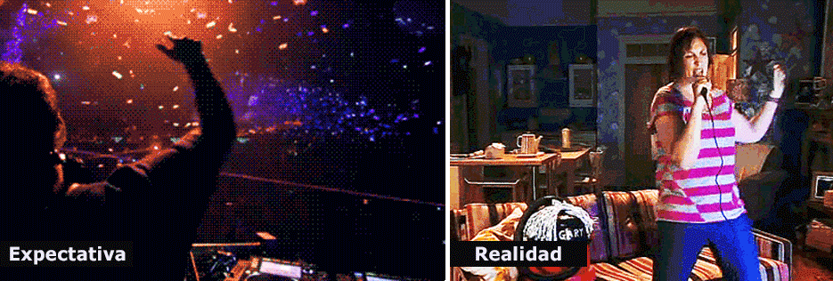 Gifs muestran EXPECTATIVA y REALIDAD de noche de Año Nuevo
