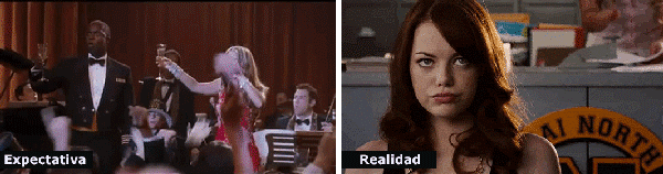 Gifs muestran EXPECTATIVA y REALIDAD de noche de Año Nuevo