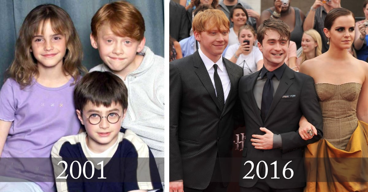 Así cambió el elenco de Harry Potter a través de los años