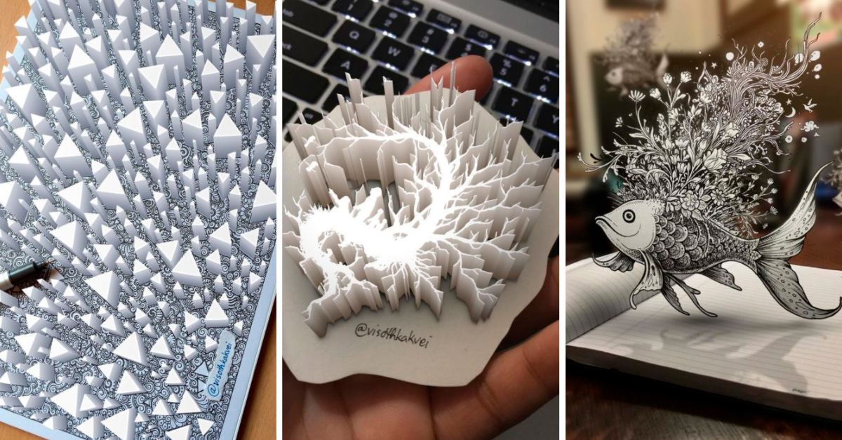 Conoce los fantásticos dibujos de Visoth Kakvei ¡Te Encantarán!