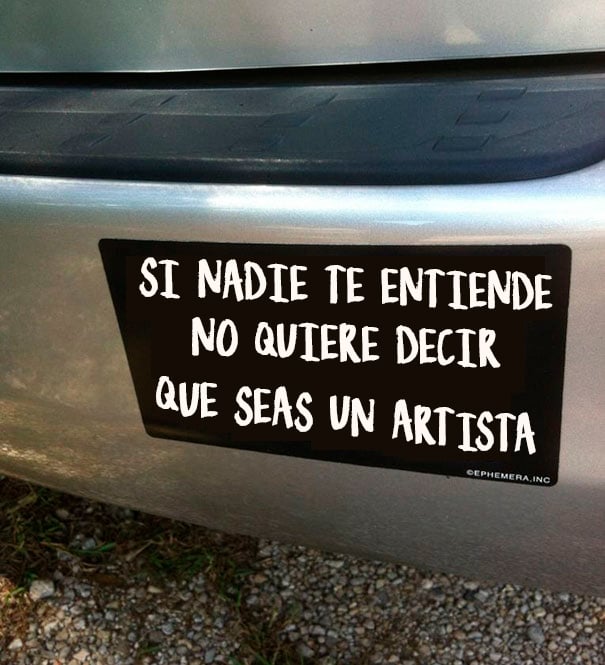 13 Divertidas calcomanías para tu coche que te harán frenar