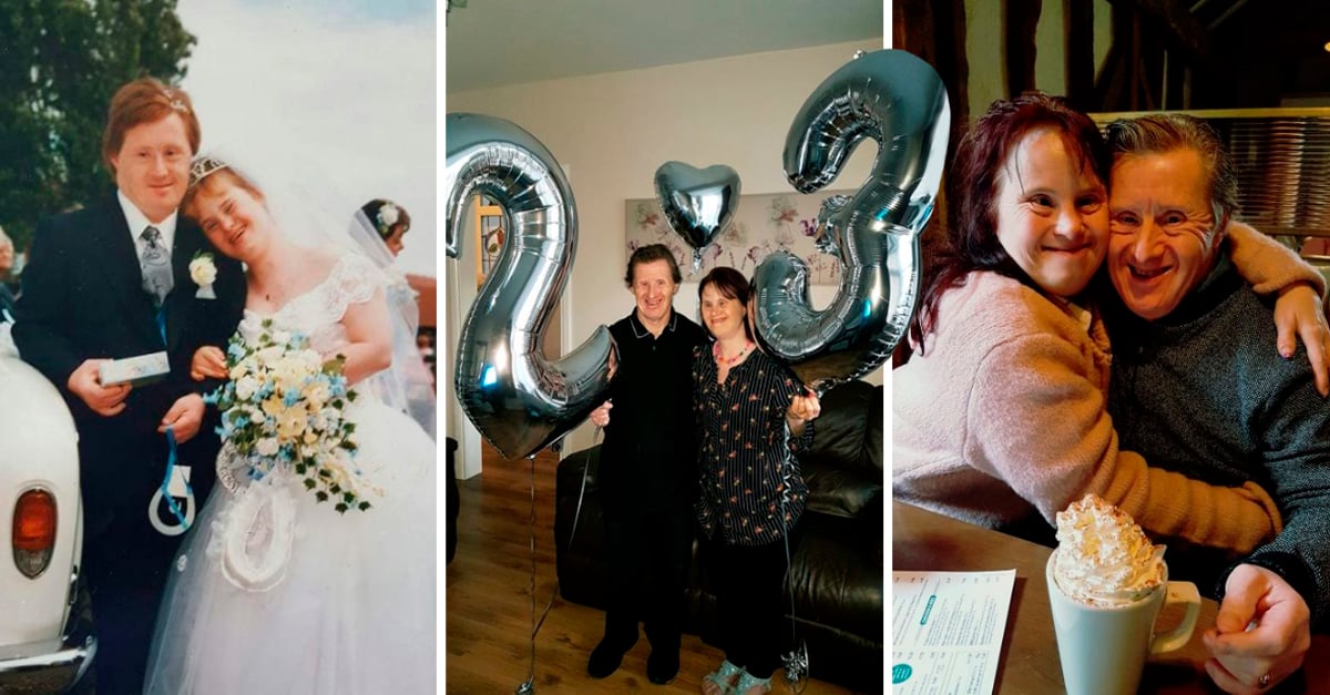 Pareja con síndrome de Down festeja 23 años de matrimonio